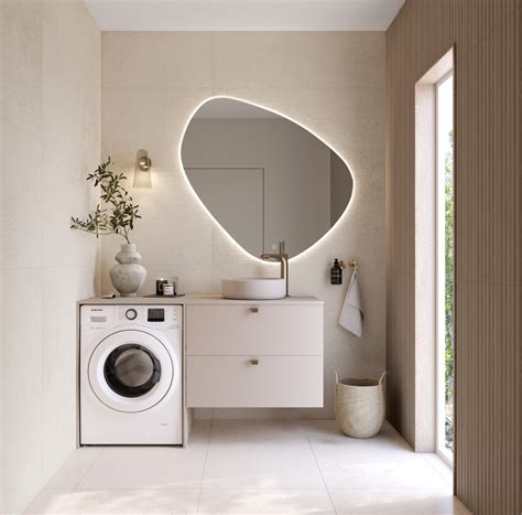 Organic 120 Speil Med Lys Produkt Fossbad