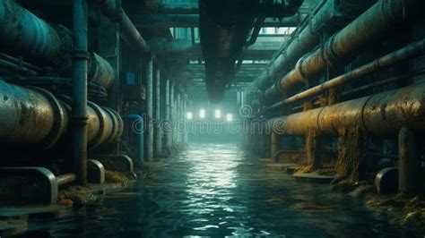 Industrial Pipeline Oil And Gas Generative Ai Stock Illustration Illustration Of Industry