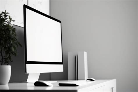 Premium Ai Image A Freelance Designer Or Programmer Is Shown Standing To The Side Of A Mockup