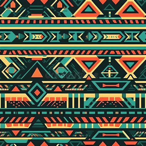 Unleash Your Creativity With Seamless Aztec Patterns Stock Illustration