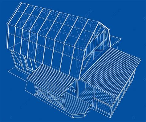 Private House Sketch Vector Rendering Of 3d Architect Plan Designer Vector Architect Plan