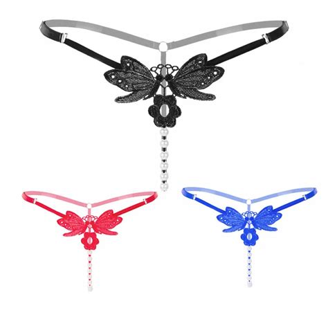 Aliexpress Com Buy Cheap New Adjustable Pearl Stimulate G String Sexy Briefs Beads Erotic