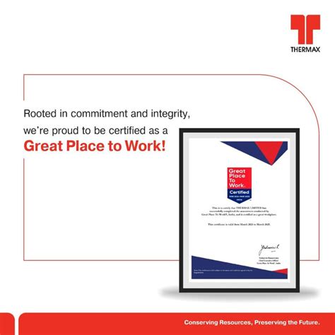Gokulraj Natarajan On Linkedin Greatplacetowork Thermax