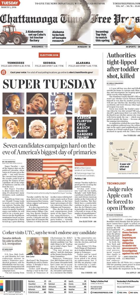 Todays Front Pages Chattanooga Times Free Press