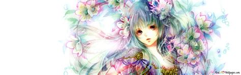 Flower Girl 4k Wallpaper Download