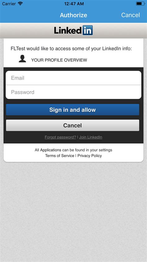 github serhii londar linkedinsignin simple view controller to log in