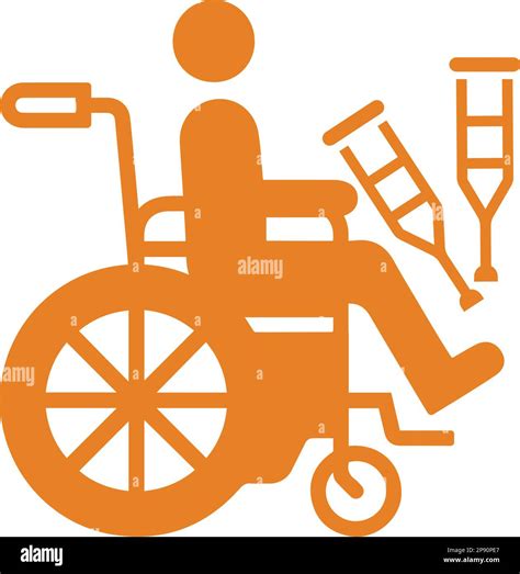 Crutches And Wheelchair Icon Perfect Use For Print Media Web Stock Images Commercial Use Or