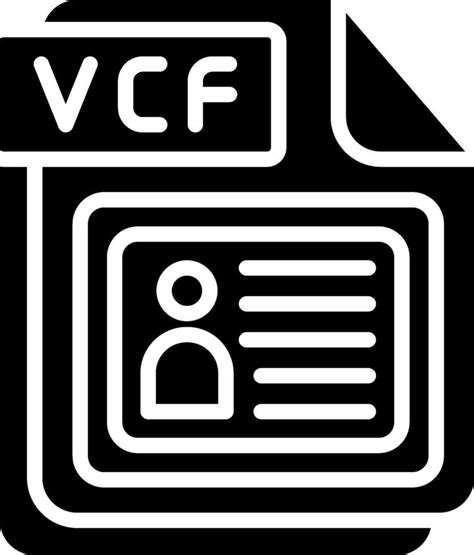 Vcf Glyph Icon Design 47351902 Vector Art At Vecteezy