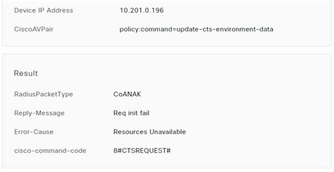 Solved Dynamic Authorization Failed Ctsrequest Sda 9800 Wlc And Ise Cisco Community