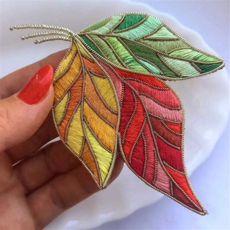 Невероятно красивые броши веточки и листочки Интересный контент в