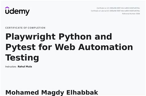 mohamed elhabbak on linkedin playwright python pytest