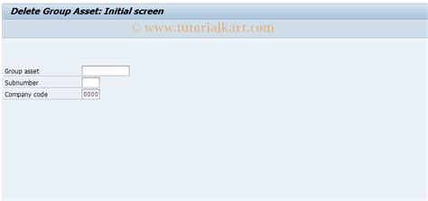 AS SAP Tcode Mark Group Asset For Deletion