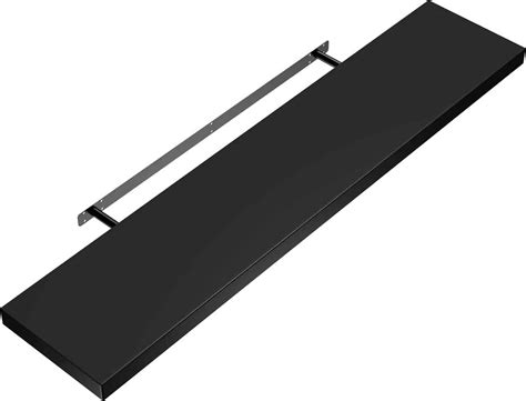 Monzana Wandplank Zwevende Plank 50cm Zwart Beugel