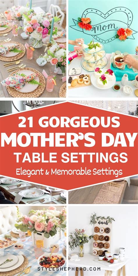 21 Gorgeous Mothers Day Table Settings In 2024 Mothers Day Decor Diy Table Settings Mothers Day