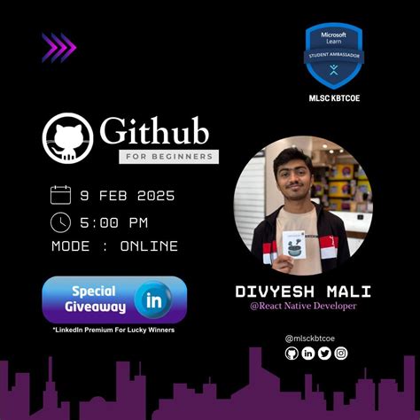 Git Github Versioncontrol Developerskills Mlsc Kbtcoe Techtalk Divyesh Mali