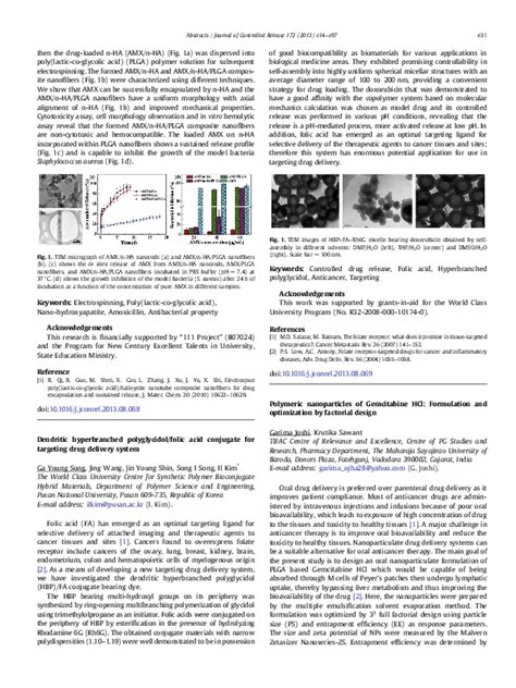 Pdf Polymeric Nanoparticles Of Gemcitabine Hcl Formulation And Optimization By Factorial Design