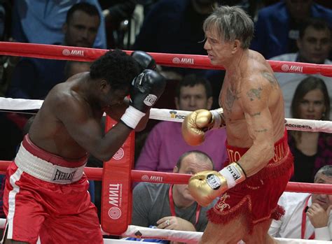 Mickey Rourke Wins Exhibition Boxing Match Cbs News
