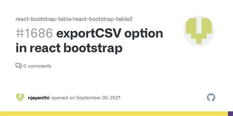 Exportcsv Option In React Bootstrap · Issue 1686 · React Bootstrap