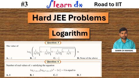 log3 logarithms for jee advanced problem solving walkthrough youtube