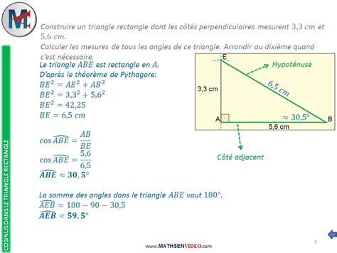 Calculer Le Coté D Un Triangle Rectangle Esam Solidarity