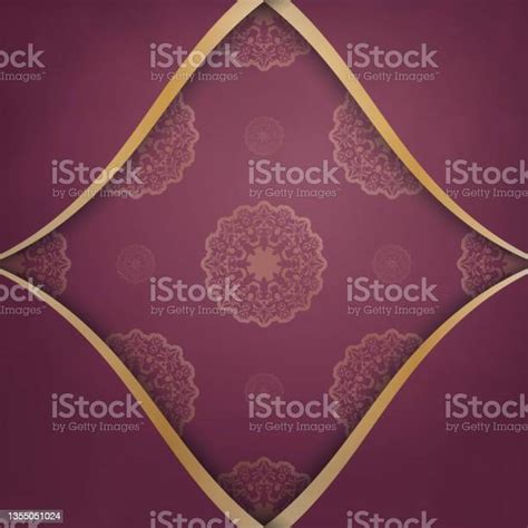 빈티지 골드 장식이 있는 부르고뉴 색상의 엽서를 인쇄할 수 있습니다 0명에 대한 스톡 벡터 아트 및 기타 이미지 0명 금선세공 꽃 식물 Istock