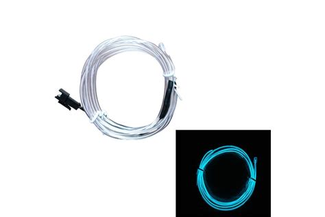 Электролюминесцентный провод Голубой 3 метра