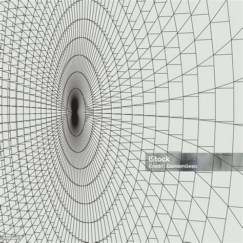 추상 벡터 가로 배경입니다 사이버 스페이스 그리드 3d 기술 일러스트레이션 0명에 대한 스톡 벡터 아트 및 기타 이미지 0명 과학 기하 도형 Istock