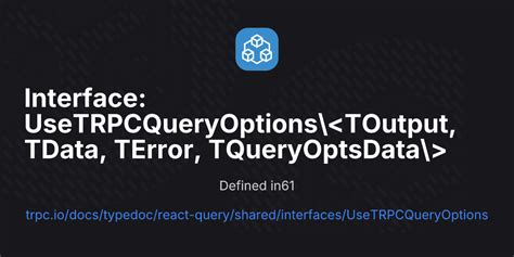 Interface Usetrpcqueryoptions Trpc
