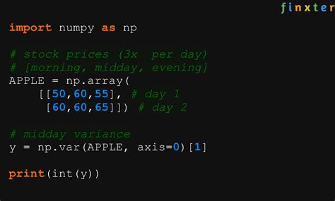 Puzzle Numpy Variance D Be On The Right Side Of Change