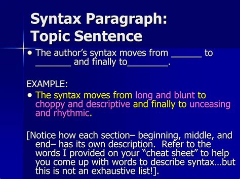 PPT Style Analysis SYNTAX PowerPoint Presentation Free Download ID