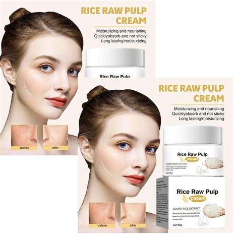 Jrocdr Rice Pulp Face Cremas Para Las Manchas De De Arroz Para Blanquear La Aging Face