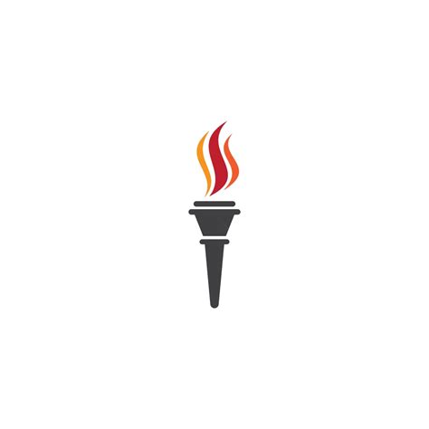 Torch Logo Vector Sign Flaming Power Vector Sign Flaming Power Png And Vector With