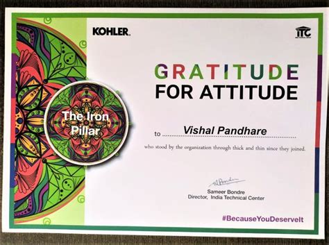 vishal pandhare on linkedin sustainability kohleritc kohlerpower