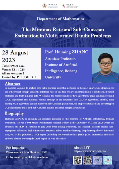 The Minimax Rate And Sub Gaussian Estimation In Multi Armed Bandit