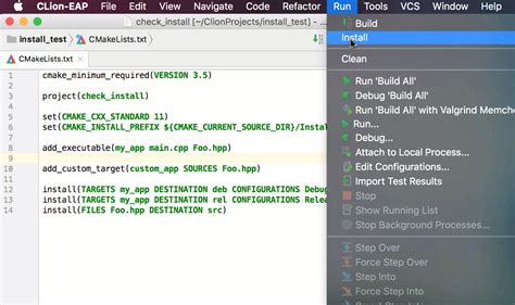 Clion 20181 Eap Clang Tidy Options And Configs Cmake Install And More The Clion Blog