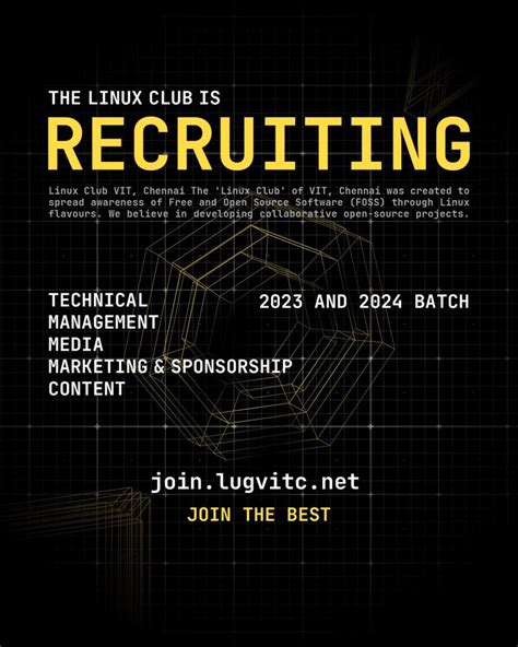 linux club vit chennai on linkedin linuxclub recruitments2024 techcommunity joinus