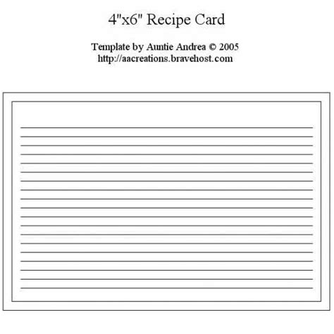 Avery Index Card Template 4x6 Cards Design Templates