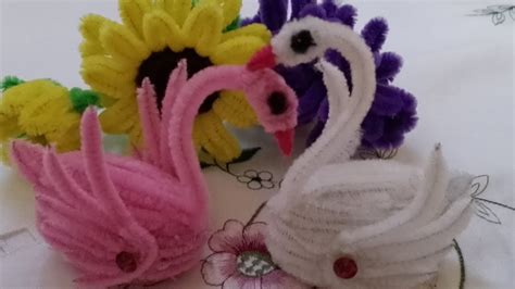 Как сделать Лебедя из синельная проволока Diy идеи Лебединая грация Youtube