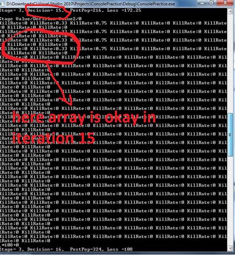 c the value of 2d dynamic array is getting corrupted during loop