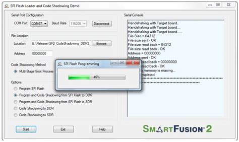 Microsemi Smartfusion2 Soc Fpga Code Shadowing From Spi Flash To Ddr