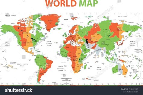 World Map Editable File Vector Stock Vector Royalty Free 2248923385 Shutterstock