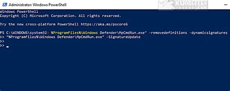 How To Manually Update Windows Defender Definitions Majorgeeks