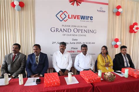 Livewire Centre Coimbatore Inaugurated With Industry And Academic Leaders