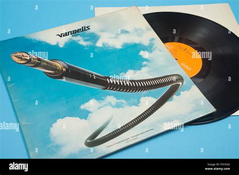Spiral Album On Vinyl By Vangelis With Original Sleeve Artwork Stock