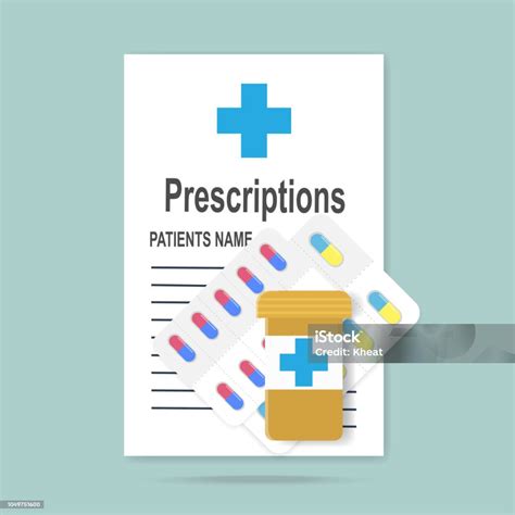 處方和藥丸圖示醫學例證向量圖形及更多健保和醫療圖片 健保和醫療 健康的生活方式 分析 Istock