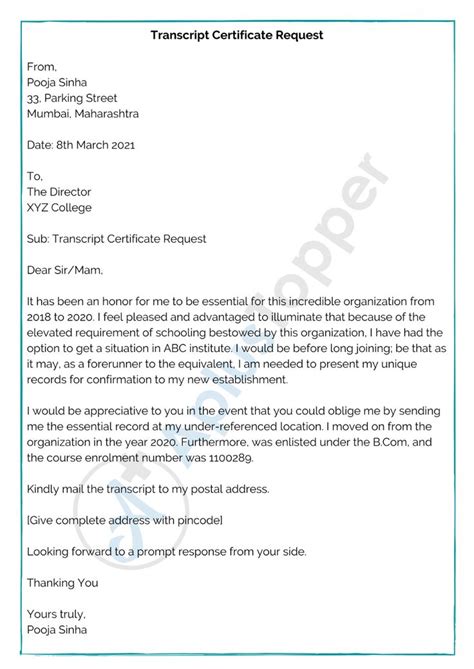 Transcript Certificate Educational Qualifications Document