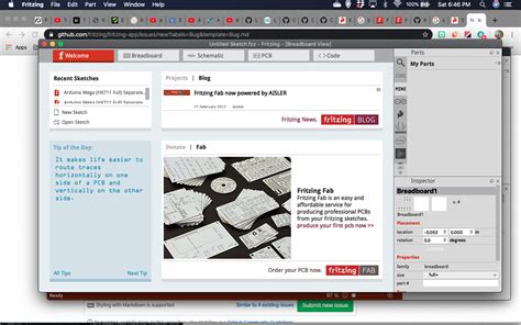 opening sketches takes me back to main window macosx · issue 3652 · fritzing fritzing app