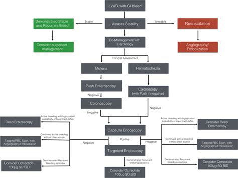 Algorithm For Management Of Gi Bleeding In The Lvad Population