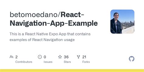 GitHub Betomoedano React Navigation App Example This Is A React Native Expo App That Contains