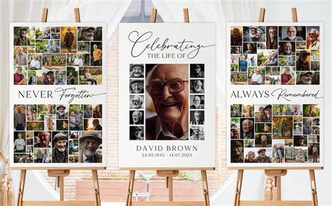Ideas For Funeral Poster Boards